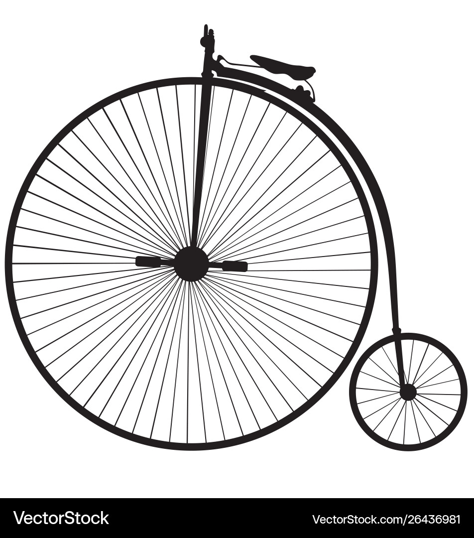 Penny farthing Royalty Free Vector Image - VectorStock