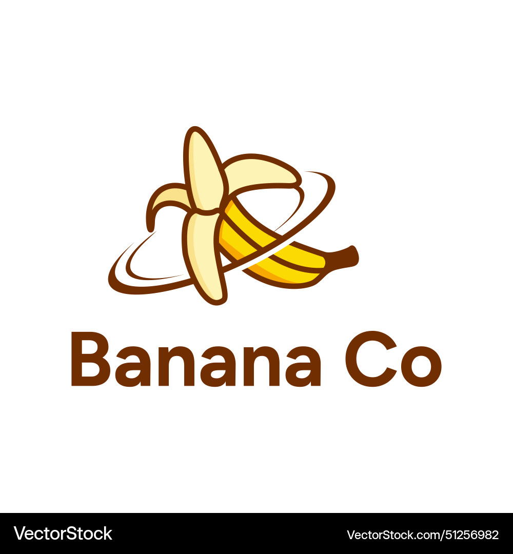Banana logo Royalty Free Vector Image - VectorStock