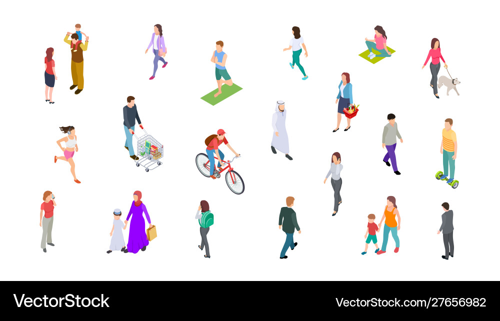 Isometric Children Vector Images (over 9,900)