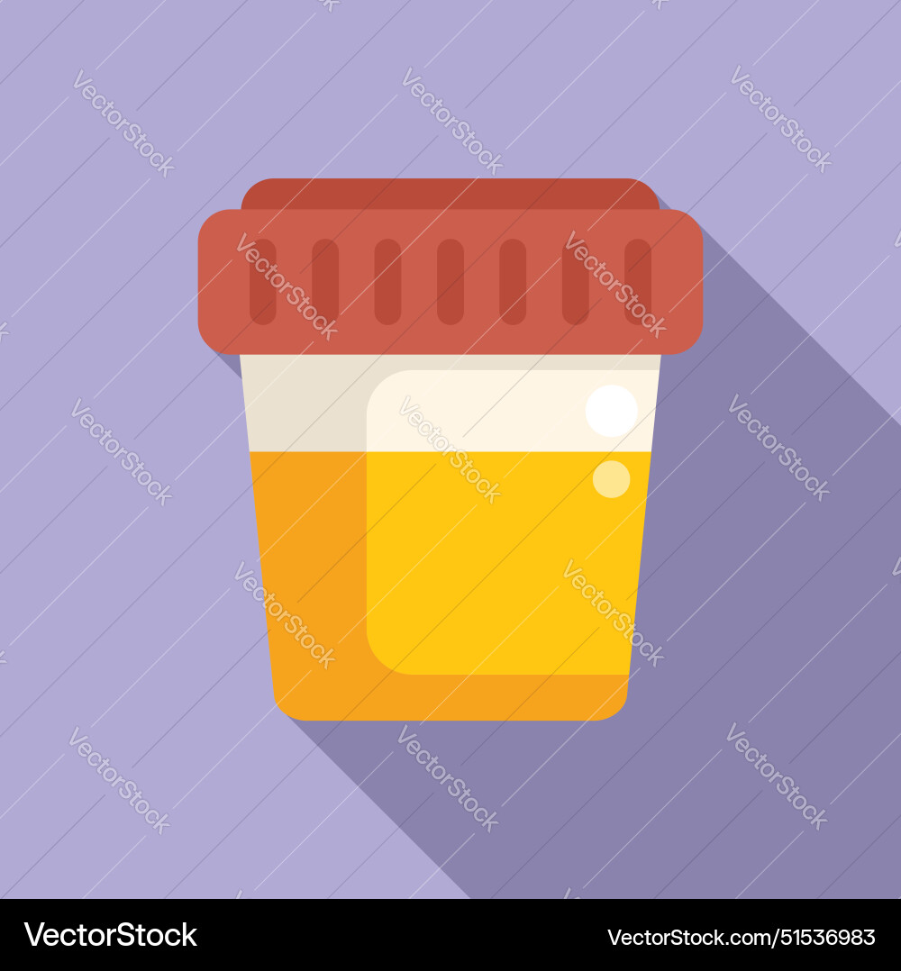 Urine sample for medical analysis Royalty Free Vector Image