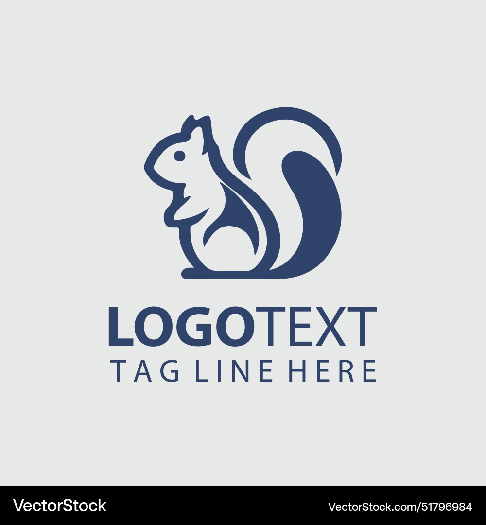Squirrel logo Royalty Free Vector Image - VectorStock