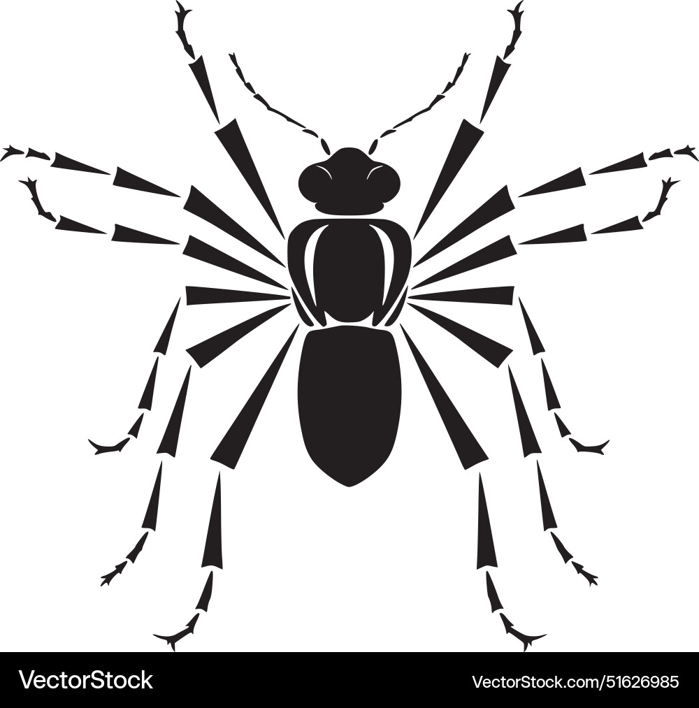 Ant Black And White Royalty Free Vector Image