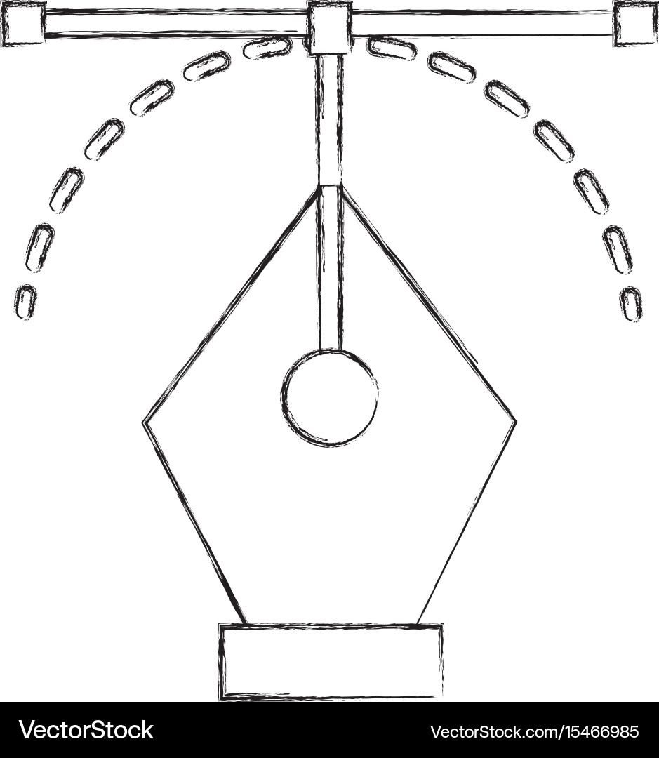 Pen tip draw Royalty Free Vector Image - VectorStock