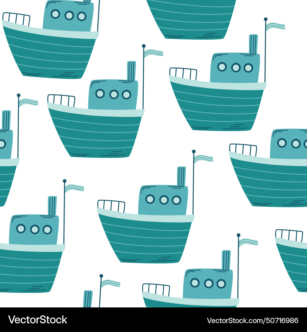 1655 boats pattern Royalty Free Vector Image - VectorStock