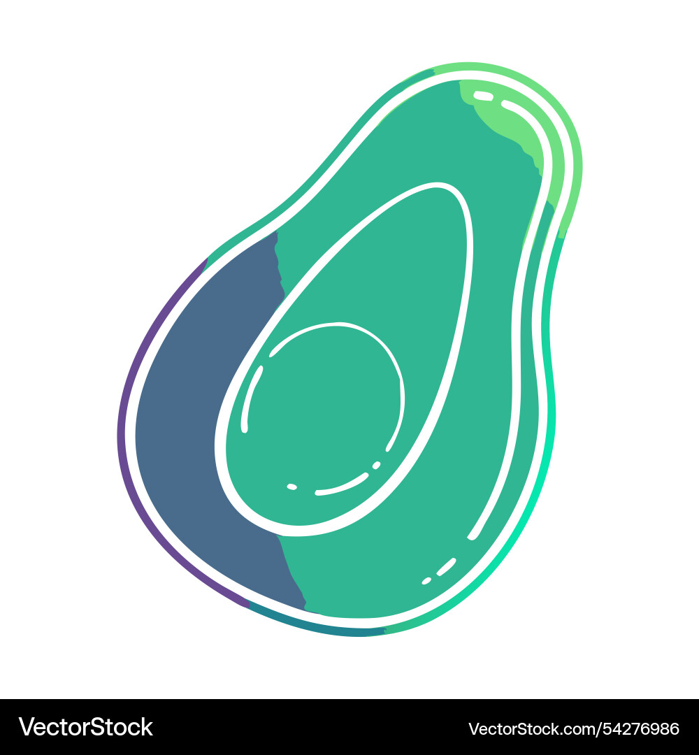 Avocado icon fruits Royalty Free Vector Image - VectorStock