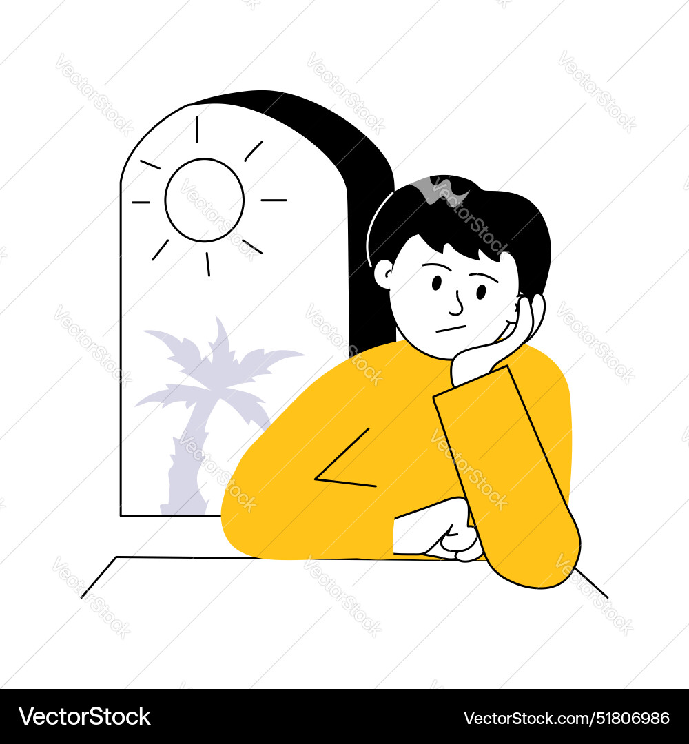 Feeling bored Royalty Free Vector Image - VectorStock