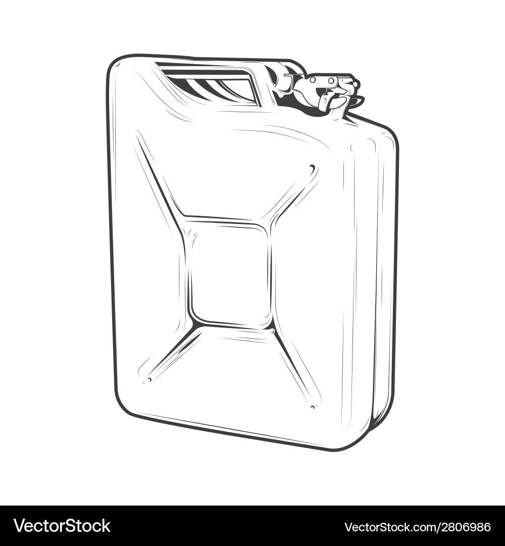 Jerrycan Royalty Free Vector Image - VectorStock