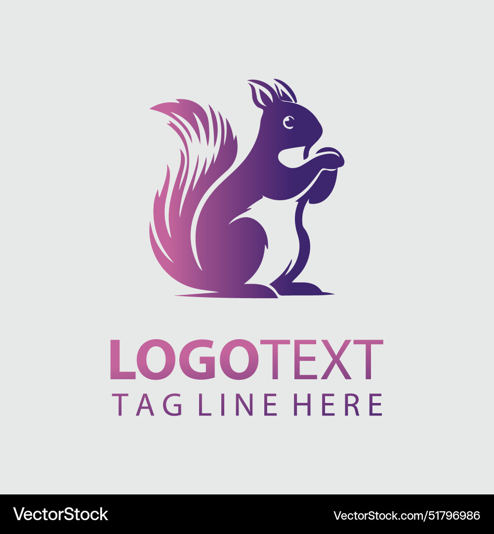 Squirrel logo Royalty Free Vector Image - VectorStock