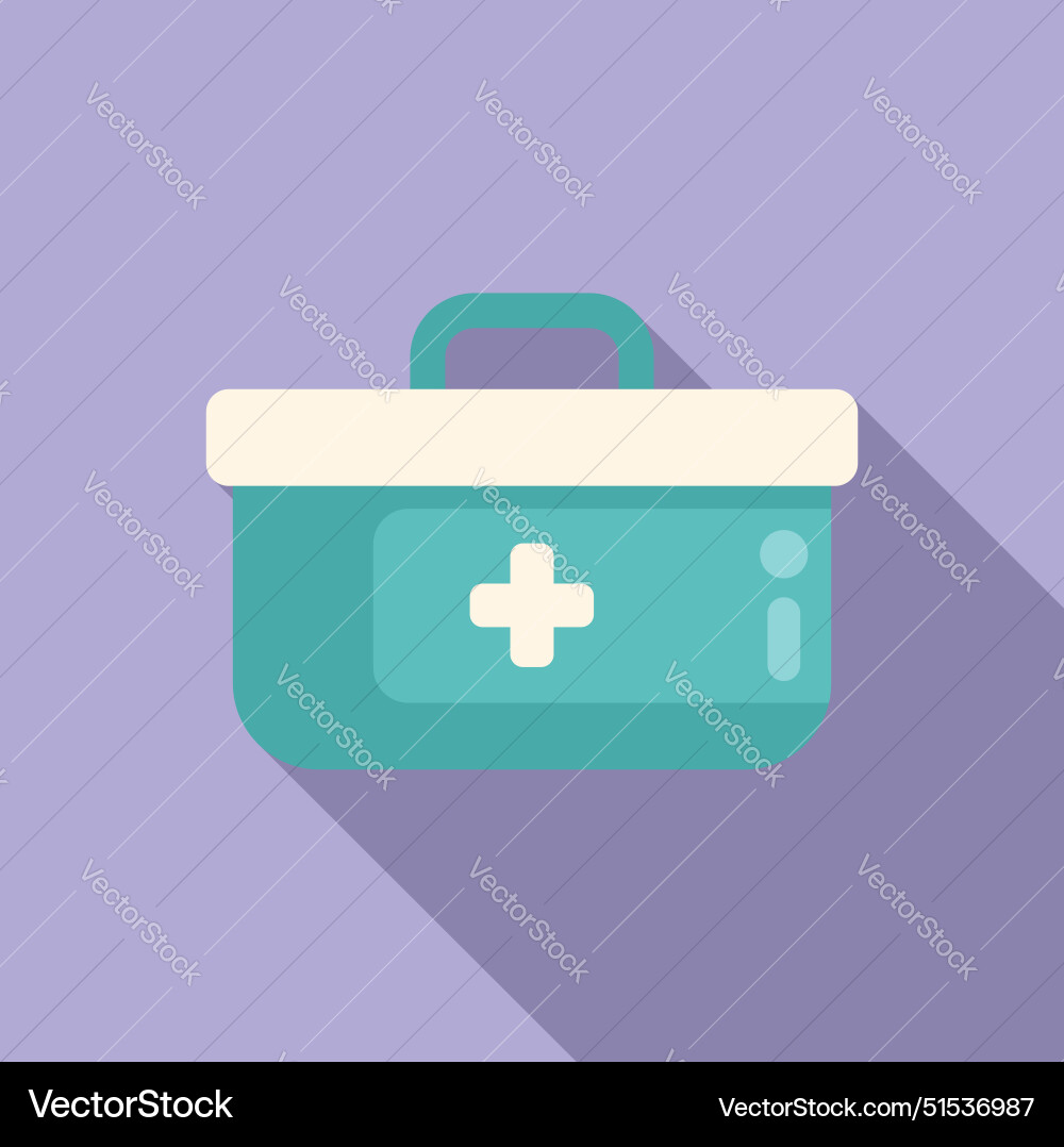 First aid kit icon representing healthcare Vector Image