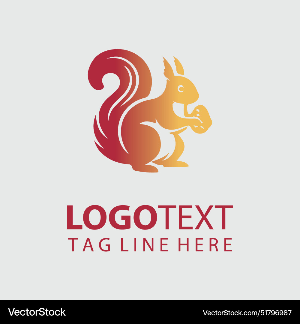 Squirrel logo Royalty Free Vector Image - VectorStock