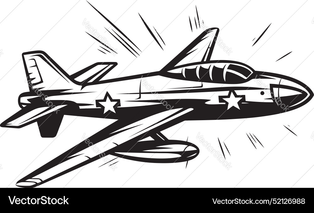 Aero aviator thunderbolt graphic emblematic Vector Image
