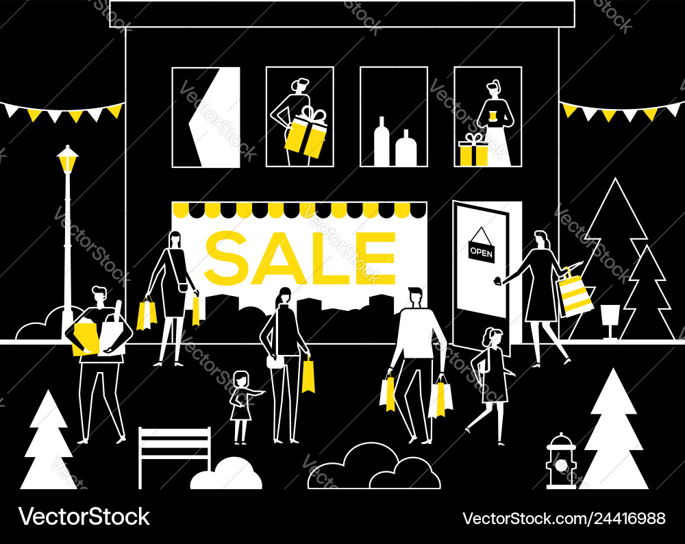 Big sale - flat design style Royalty Free Vector Image