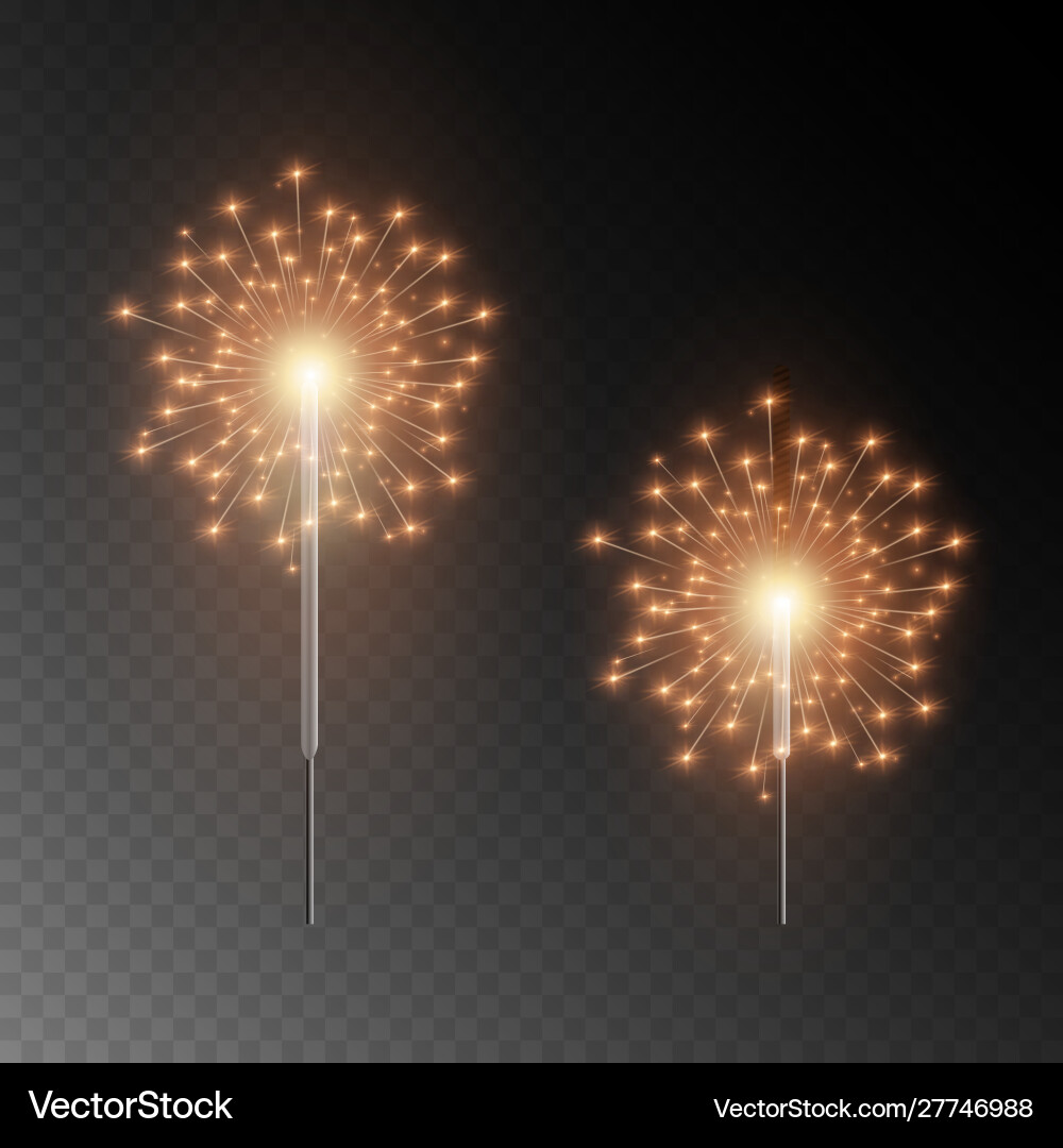 Christmas bright sparkler Royalty Free Vector Image