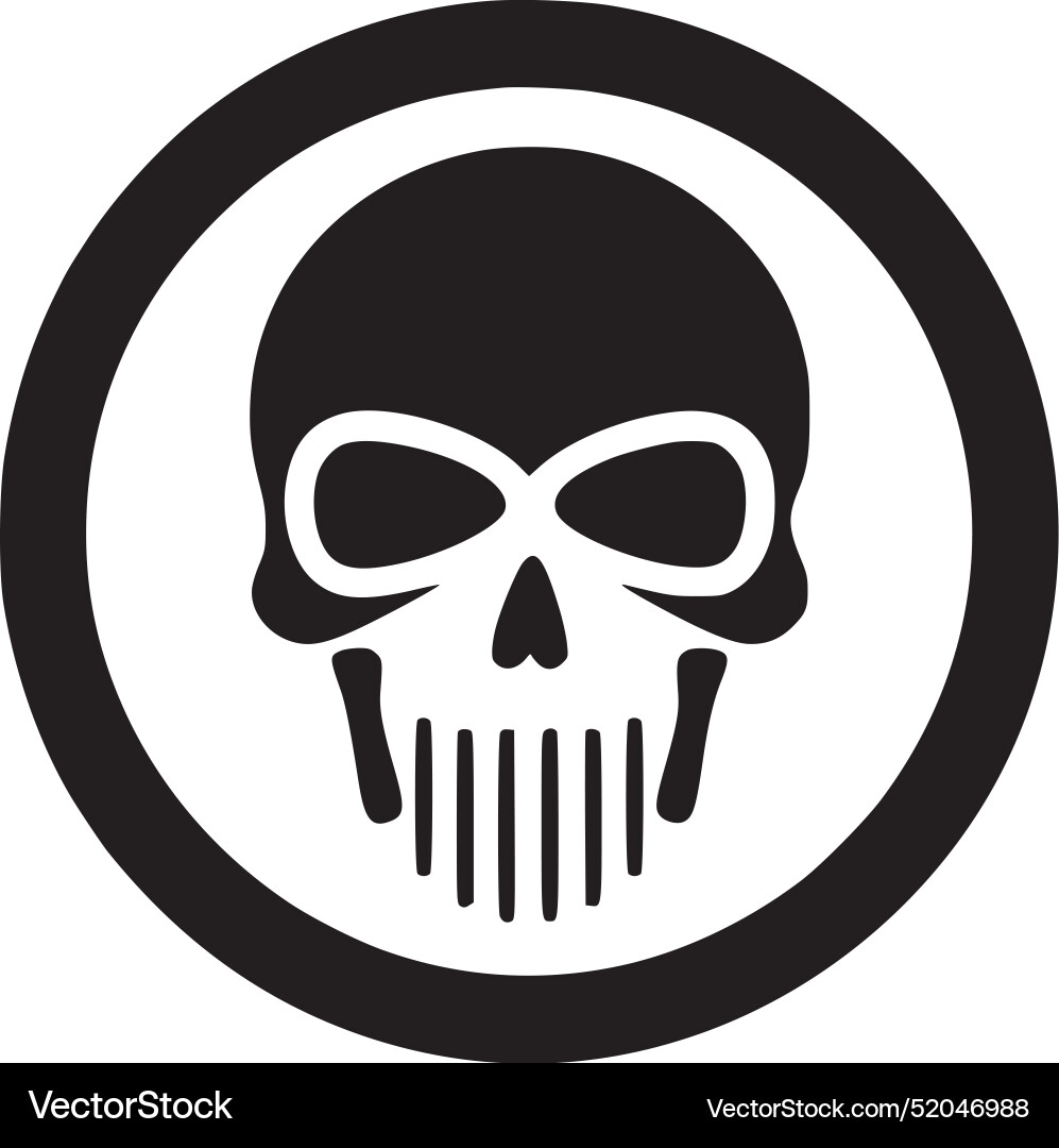 Death - minimalist and simple silhouette Vector Image