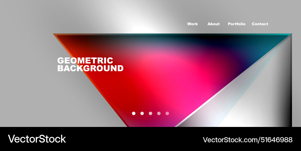 Flowing bright neon gradients geometric abstract Vector Image