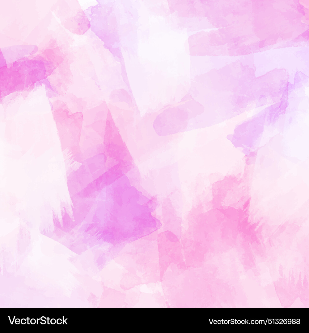 Hand painted pink watercolour texture background Vector Image