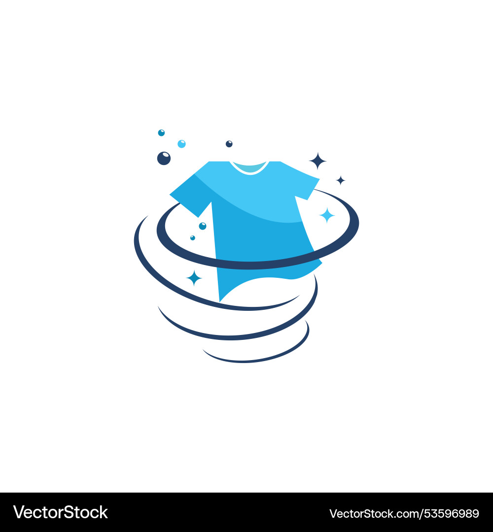 Laundry logo Royalty Free Vector Image - VectorStock