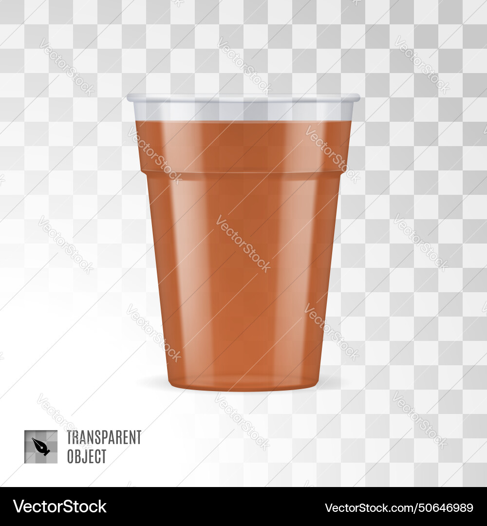 Plastic cup Royalty Free Vector Image - VectorStock