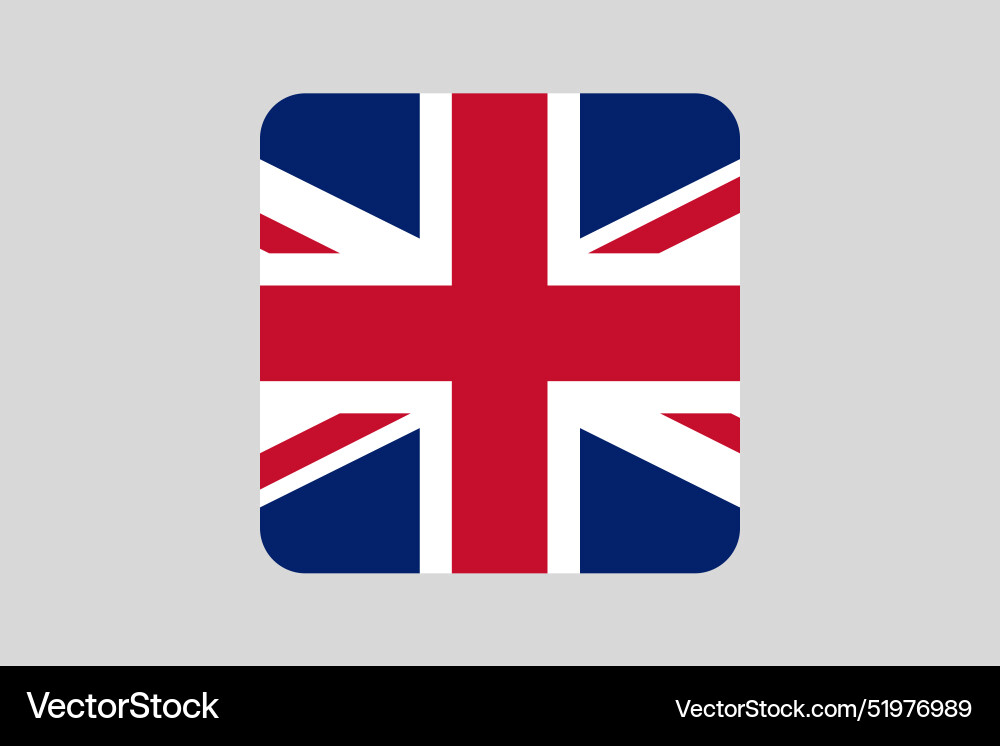 United kingdom flag sign Royalty Free Vector Image