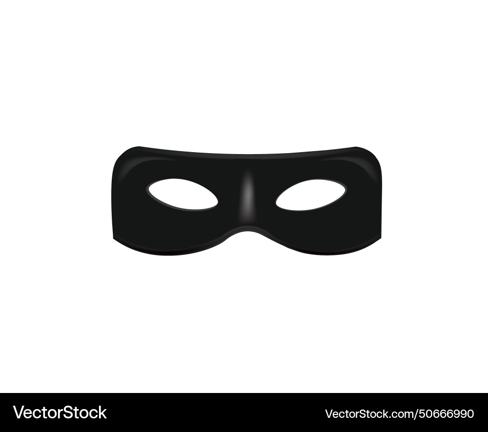 Burglar eye mask Royalty Free Vector Image - VectorStock