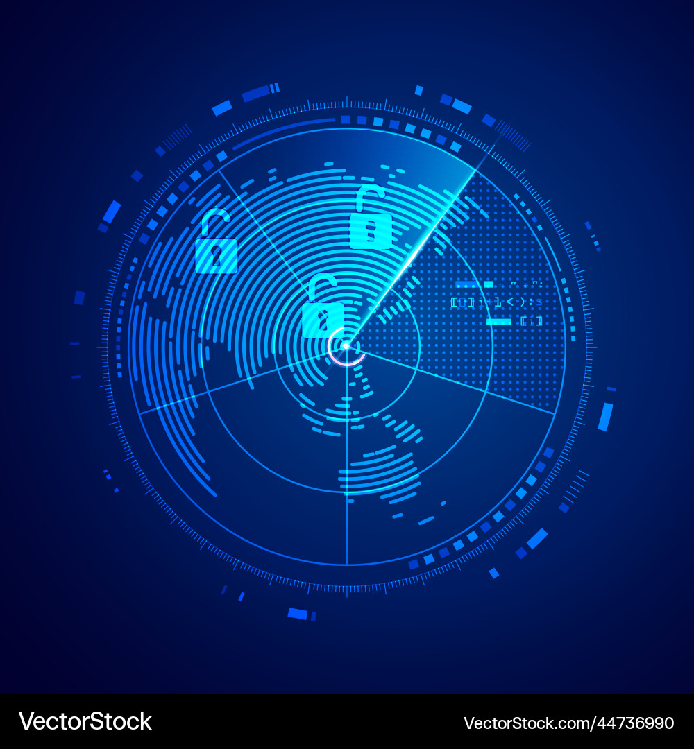 Cyberradar Royalty Free Vector Image - VectorStock