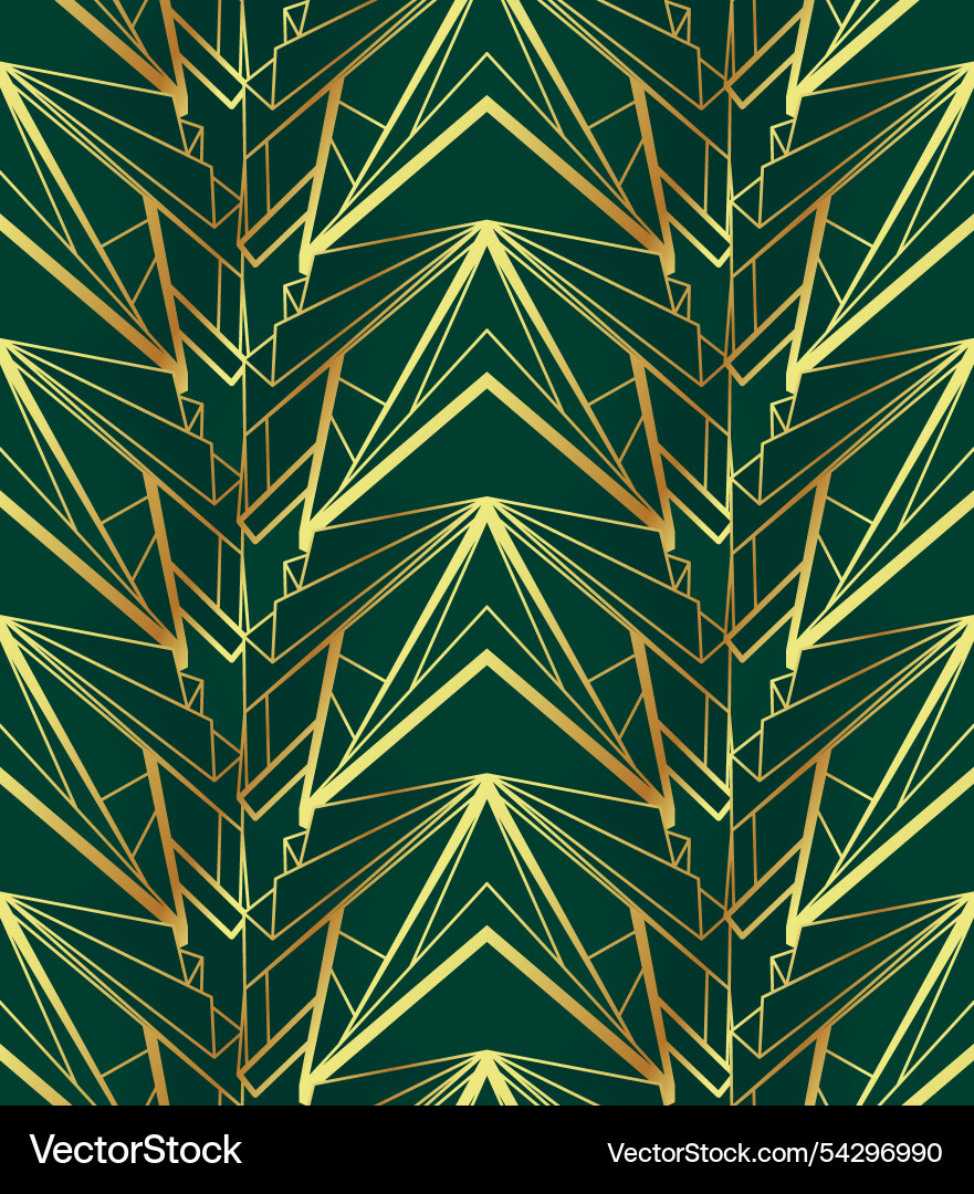 Modern geometric tiles pattern in art deco Vector Image