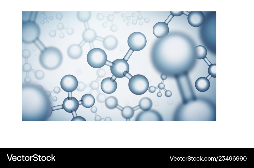 Molecular Structure - Blue Cells Royalty Free Vector Image