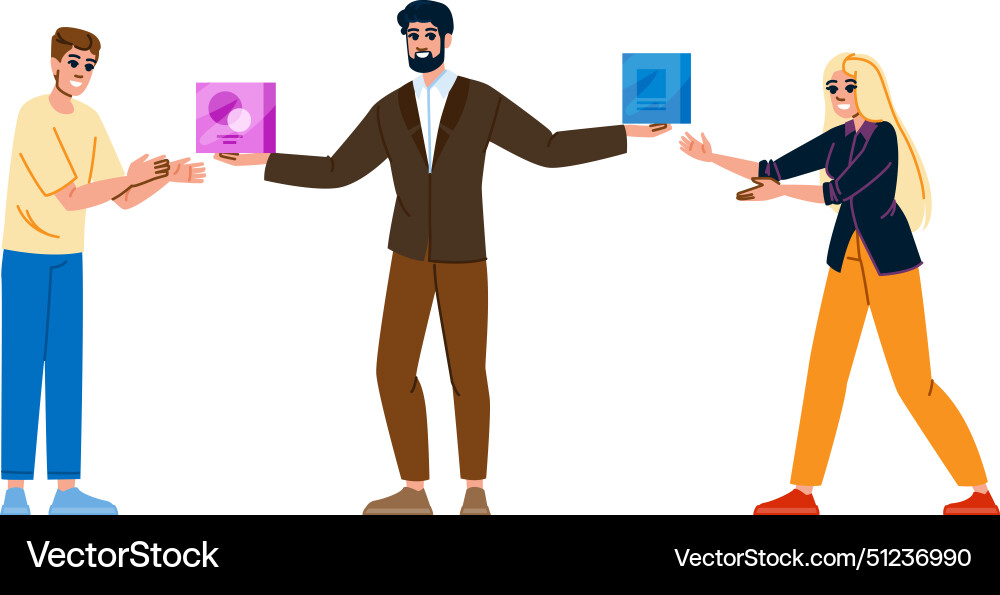 Package service delivery manager Royalty Free Vector Image