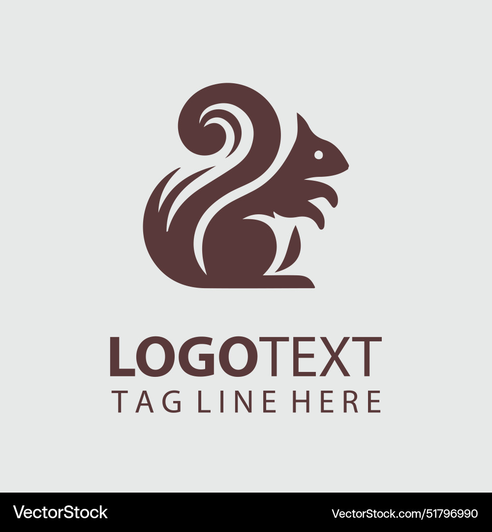 Squirrel logo Royalty Free Vector Image - VectorStock