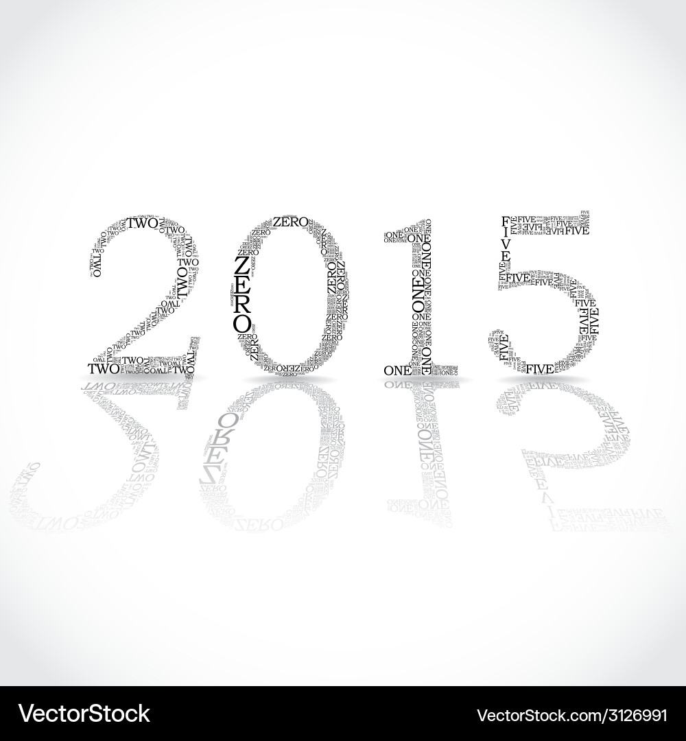 2015 theme Royalty Free Vector Image - VectorStock