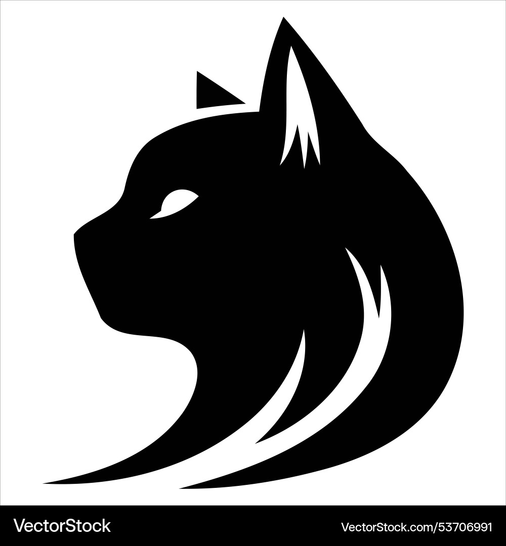 Cat logo design Royalty Free Vector Image - VectorStock