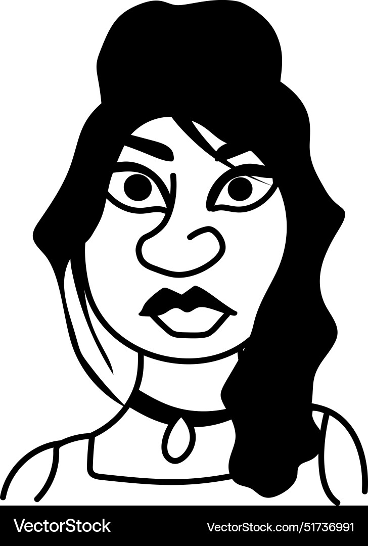 Ugly face Royalty Free Vector Image - VectorStock