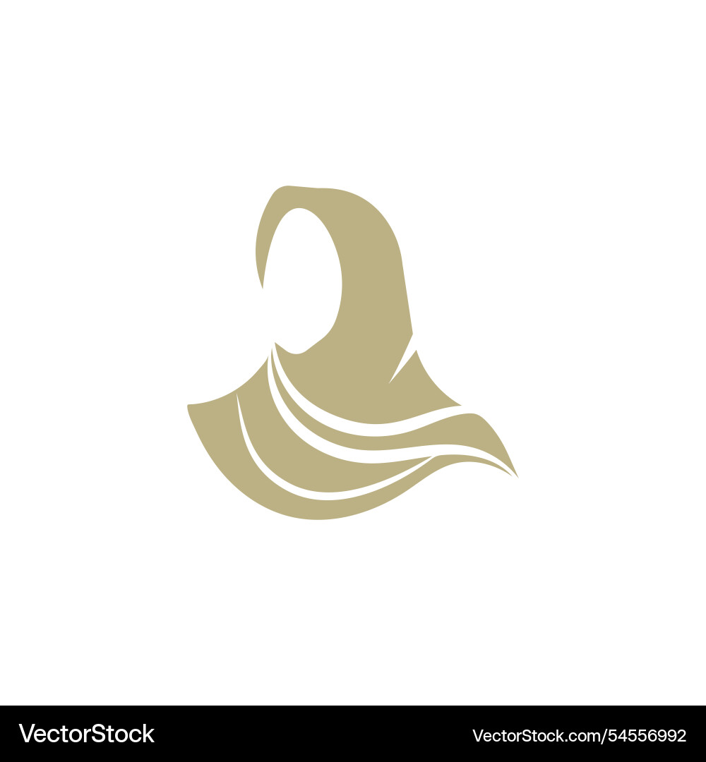 Hijab logo Royalty Free Vector Image - VectorStock