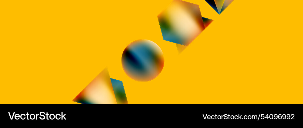 Neon color geometric shapes square triangle circle