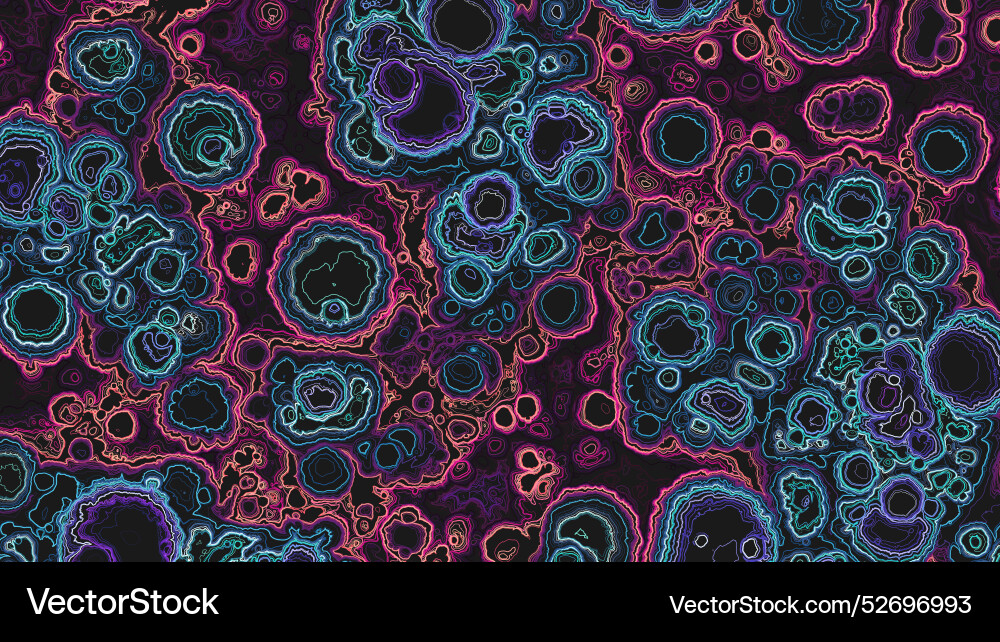 Colorful relief topographic map with moon craters Vector Image