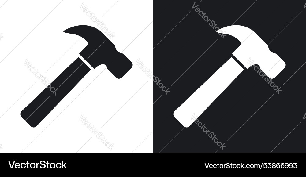 Hammer icon set Royalty Free Vector Image - VectorStock