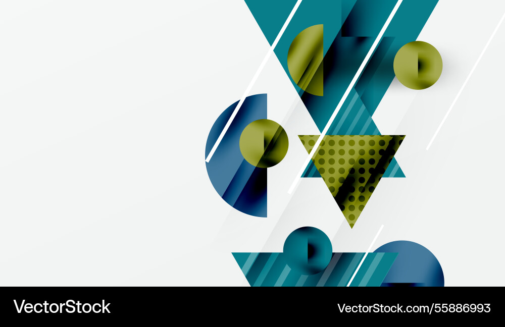 Sleek abstract background - layered triangles Vector Image
