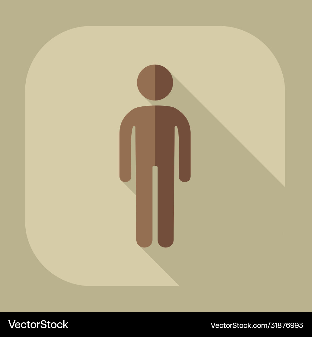 Stick figure human silhouette Royalty Free Vector Image