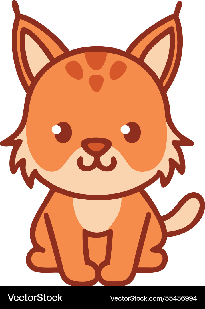 Forest animal lynx icon Royalty Free Vector Image