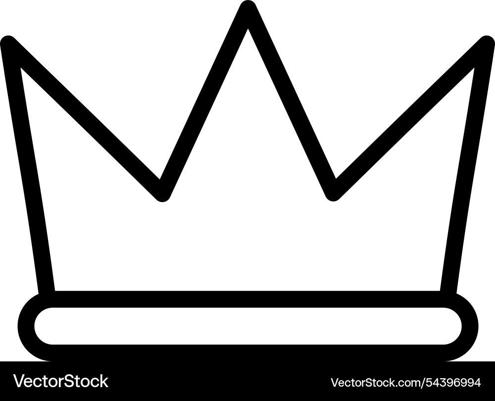 Royal crown - simple icon Royalty Free Vector Image