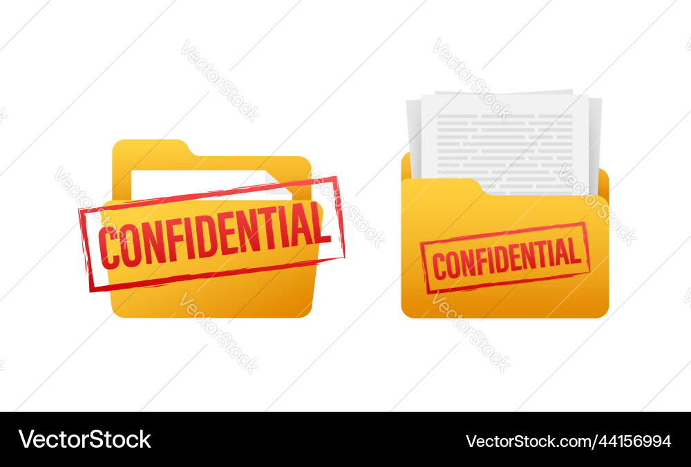 Safe confidential information file protection Vector Image