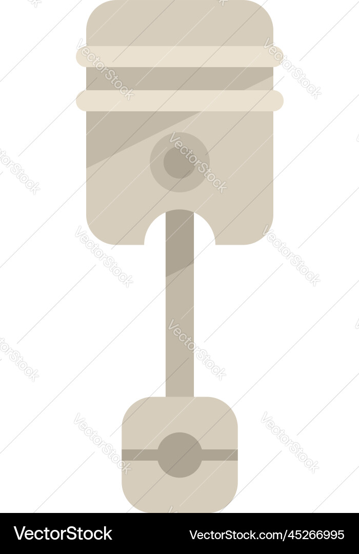 Car motor piston icon flat repair auto Royalty Free Vector