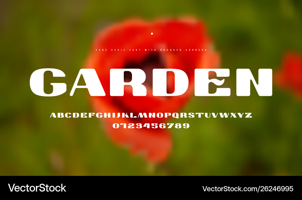 Stock extended sans serif font Royalty Free Vector Image