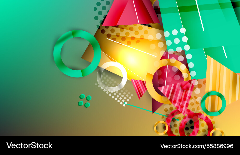 Abstract background - overlapping circles Vector Image