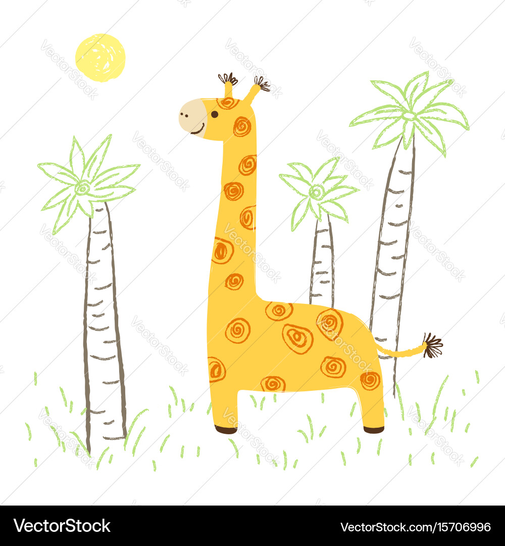 Giraffe Royalty Free Vector Image - VectorStock