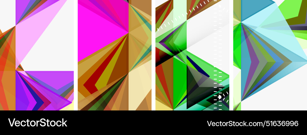 Minimalist triangular geometric clean concept Vector Image