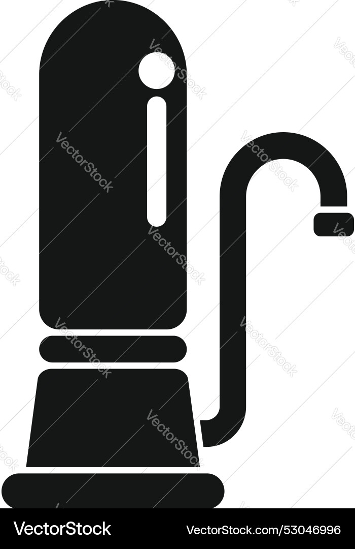 Modern water purifier icon showing filtering Vector Image