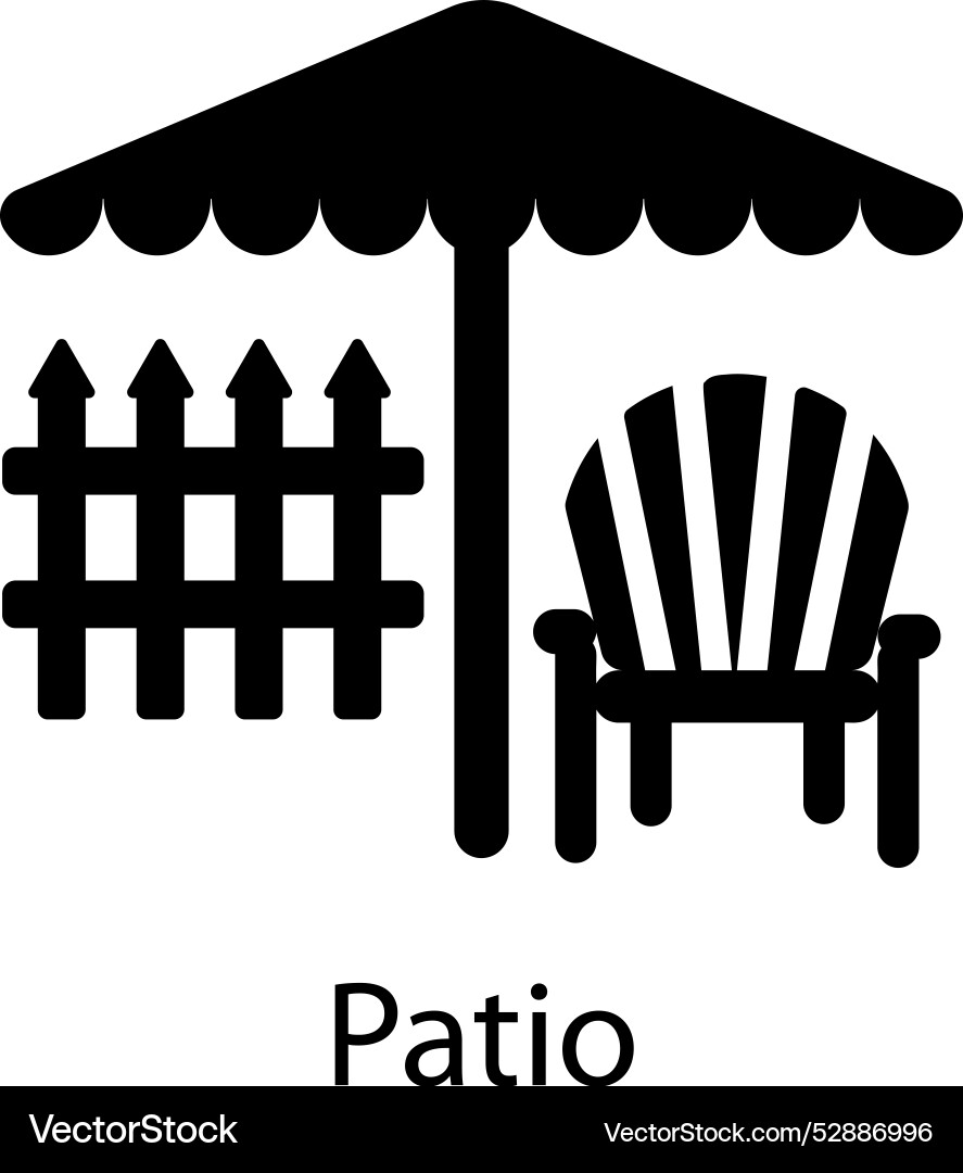Patio Royalty Free Vector Image - VectorStock