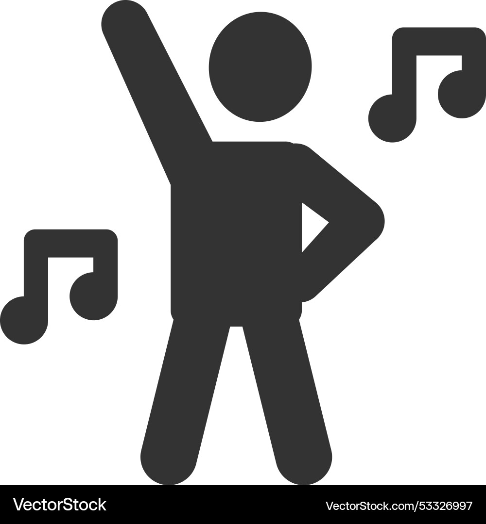 Active dance icon Royalty Free Vector Image - VectorStock