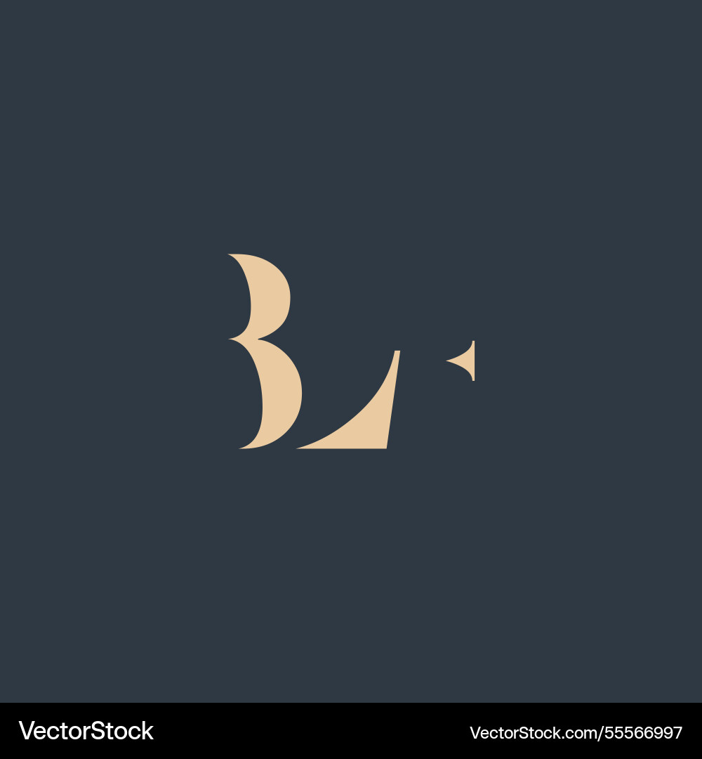 Blf abstract letter logo Royalty Free Vector Image